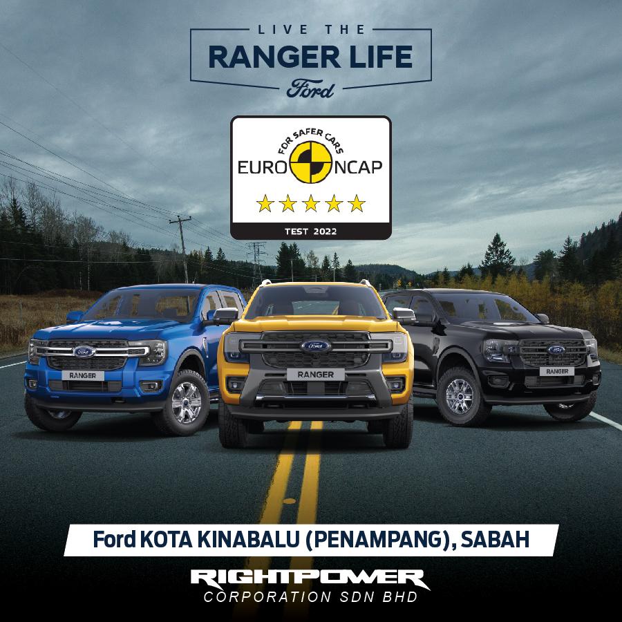Ford Ranger 5-Star Safety|Ford Kota Kinabalu|RIGHTPOWER